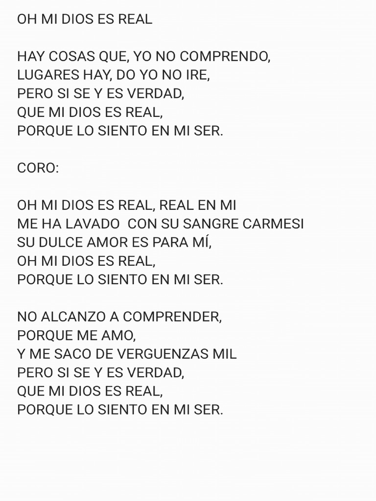 Mi Dios Es Real | PDF