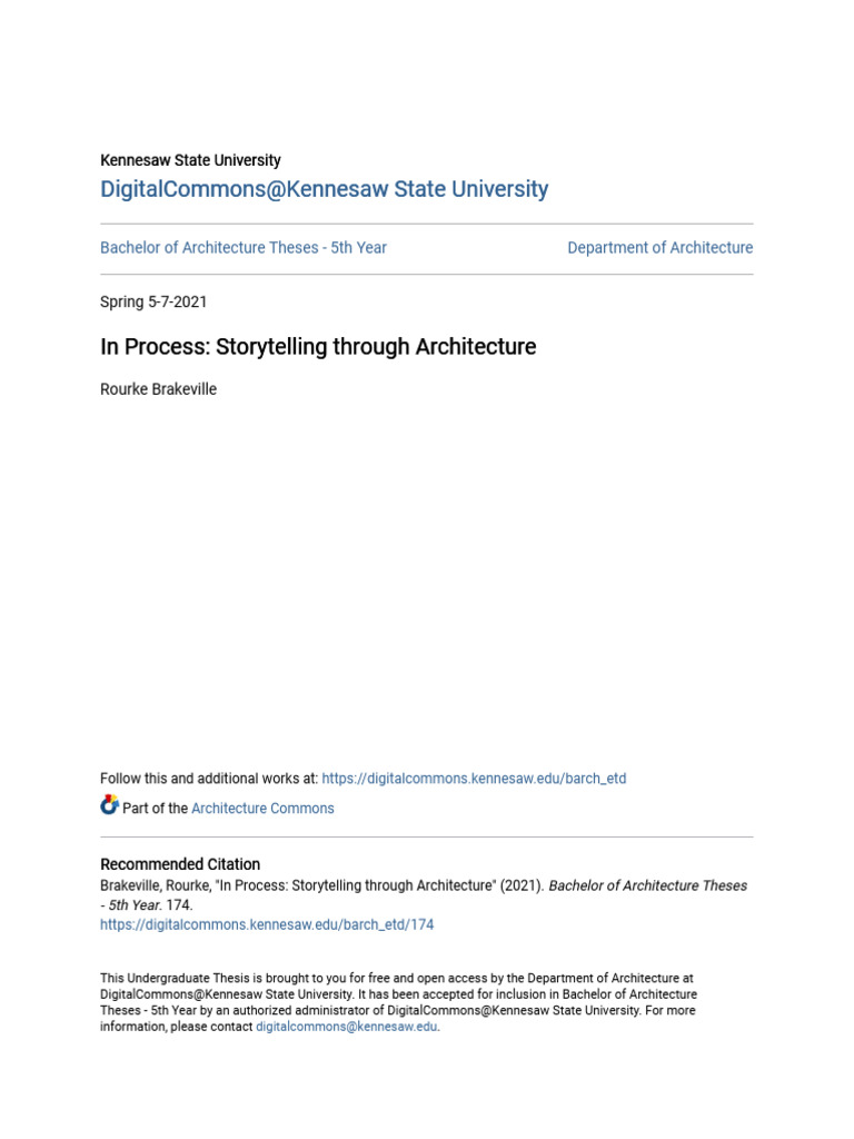 In Process - Storytelling Through Architecture | PDF | Semiotics