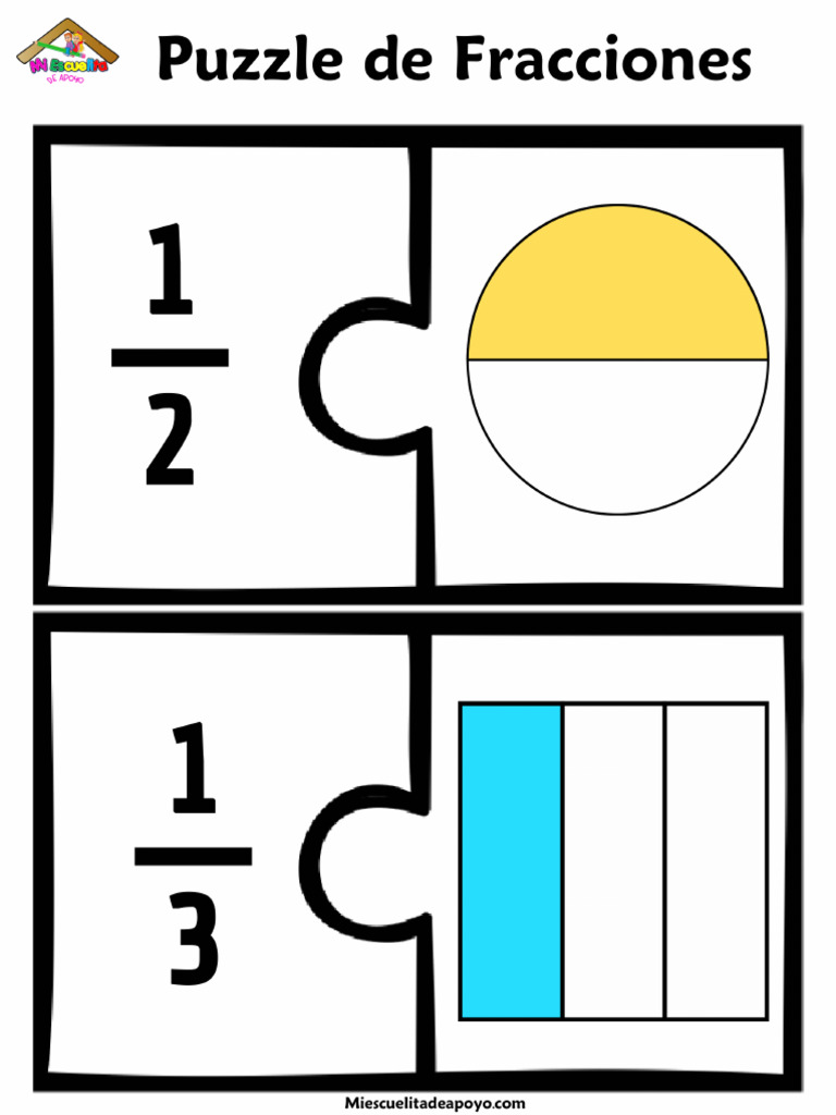 Rompecabezas de Fracciones PDF | PDF