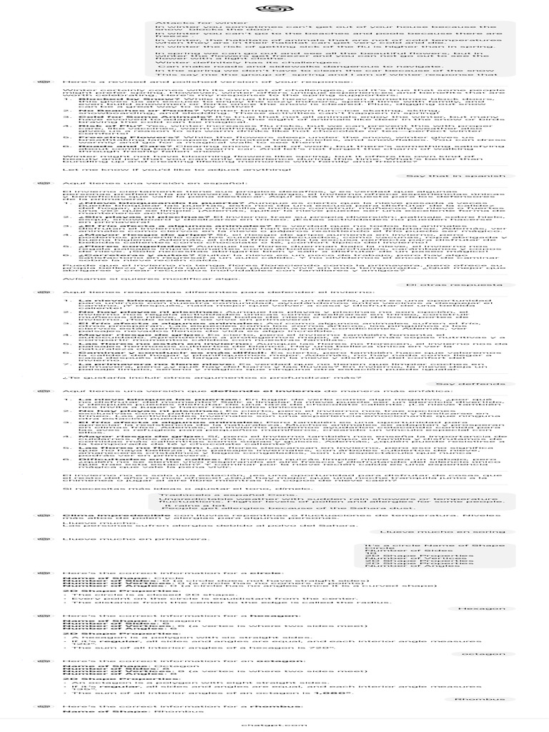 Winter Vs Spring Challenges | PDF