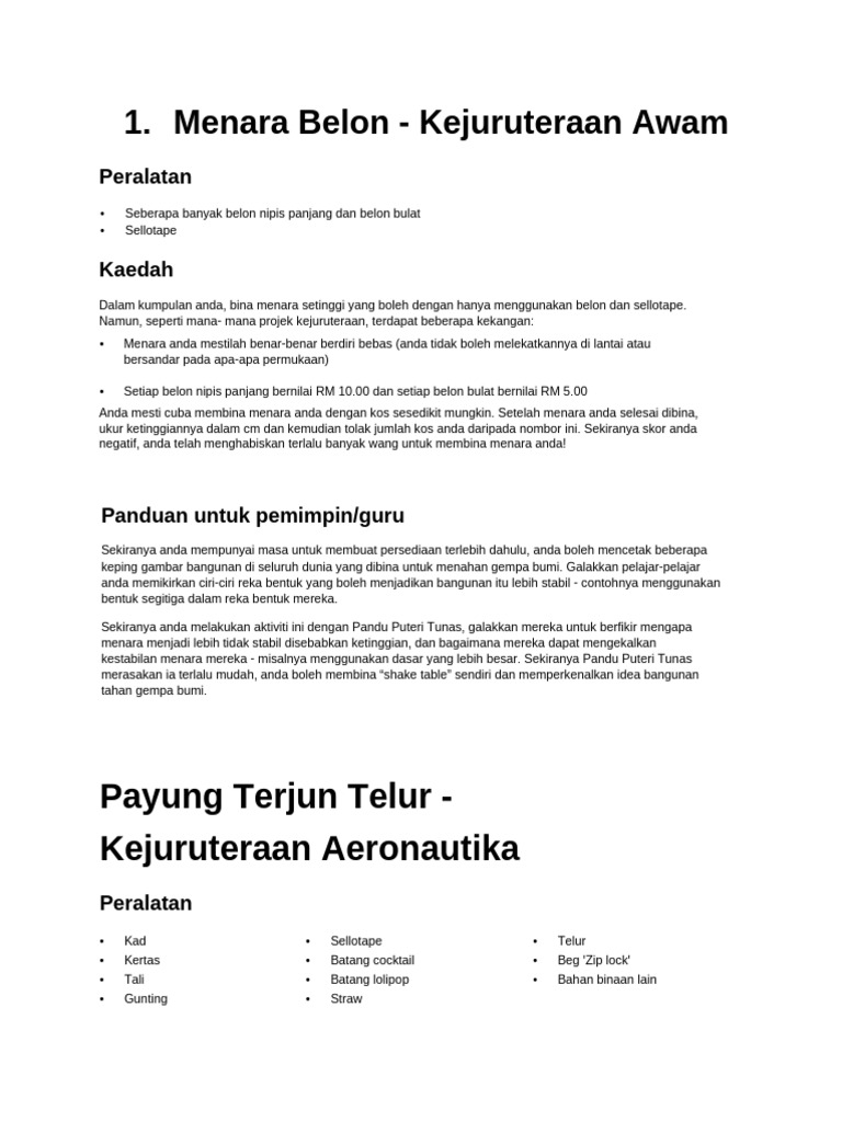 Menara Belon | PDF