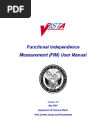 Functional Independence Measure (FIM ) Instrument | PDF