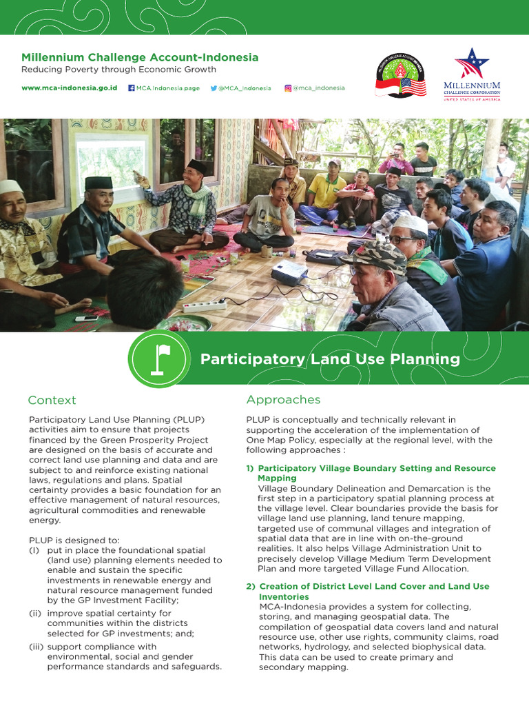PLUP MCA Indonesia | PDF | Geographic Information System | Sustainability