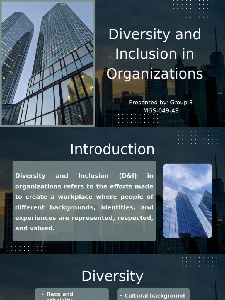 Diversity Inclusion in Organization | PDF