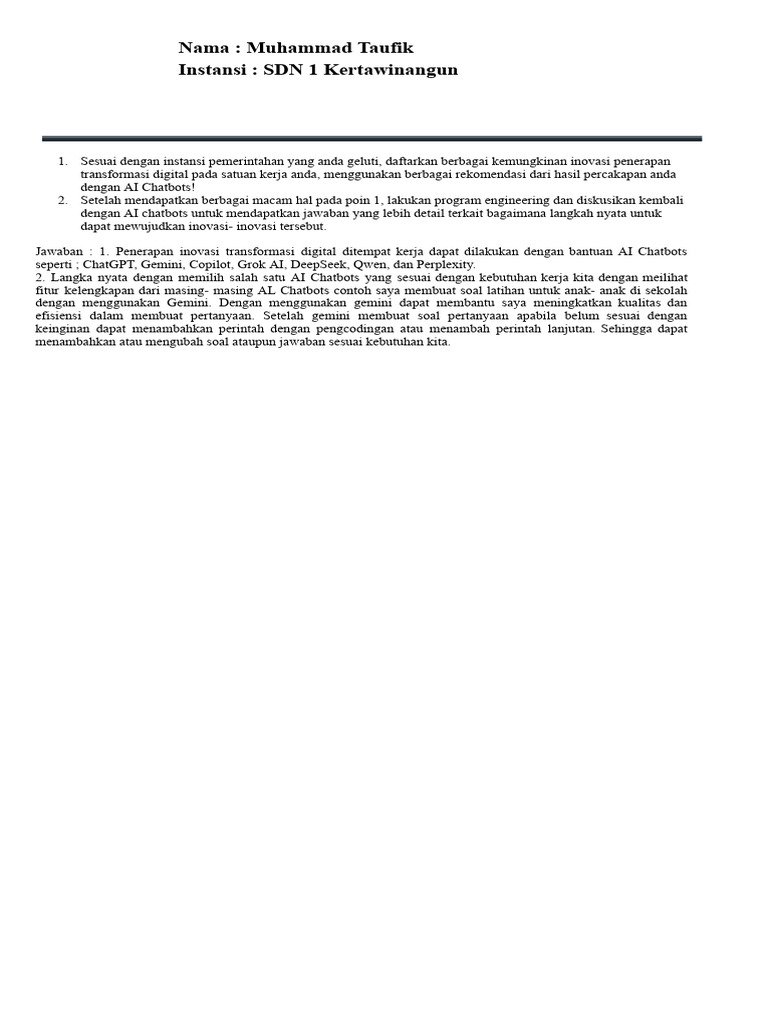 Tugas 2 - Muhammad Taufik | PDF