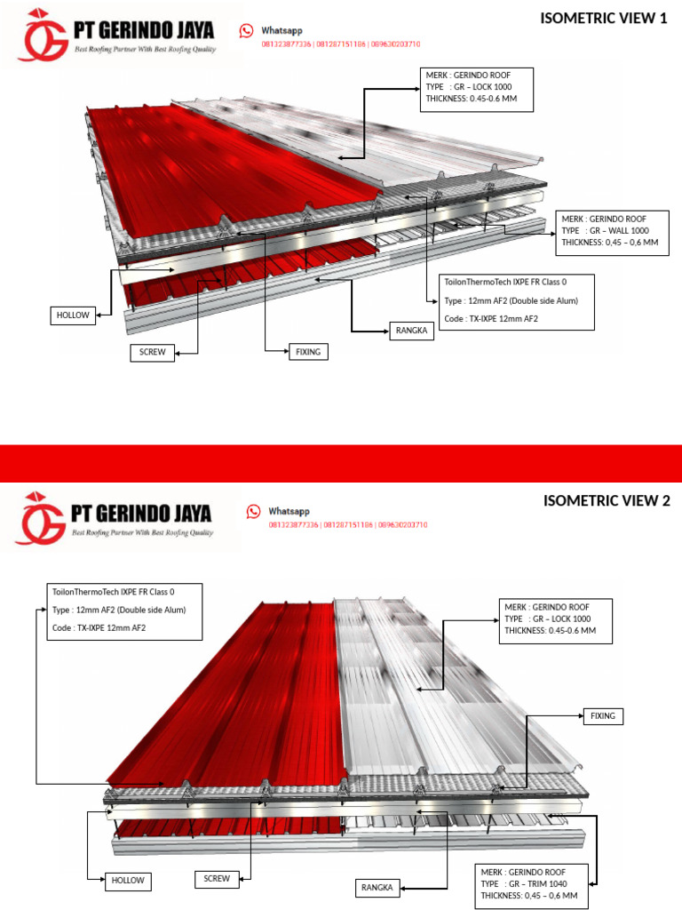 Atap Double Layer GR Wall | PDF