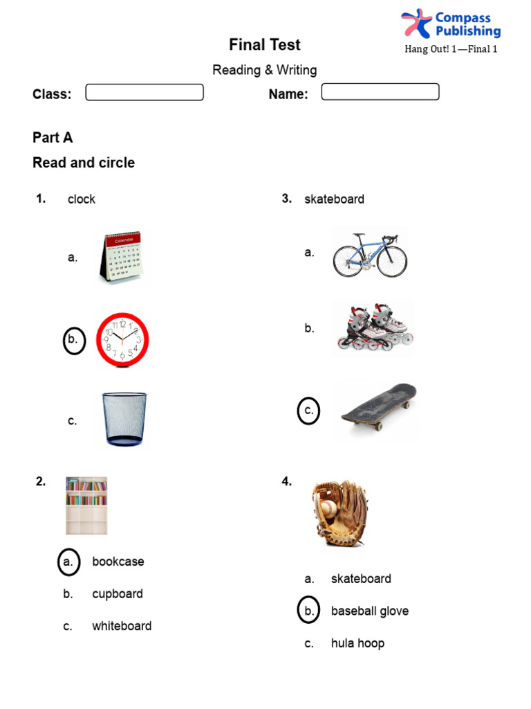 Final Test: Reading & Writing Skills | PDF