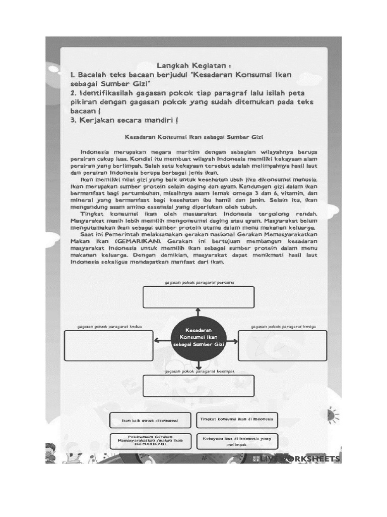 LKPD Ide Pokok Paragraf | PDF