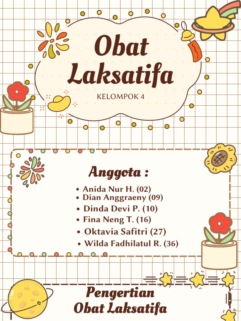 Obat Laksatif: Jenis dan Contoh | PDF