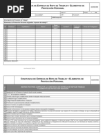 Planilla Nueva Res 299 Entrega EPP | PDF