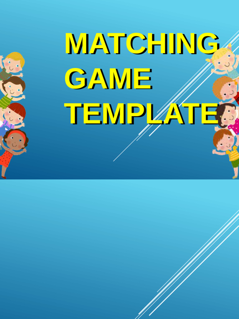 Action Verbs Matching Game | PDF