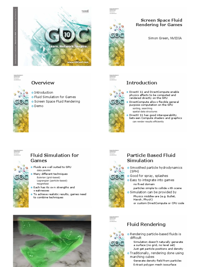 Screen Space Fluid Rendering Guide | PDF | Rendering (Computer Graphics) | Shader