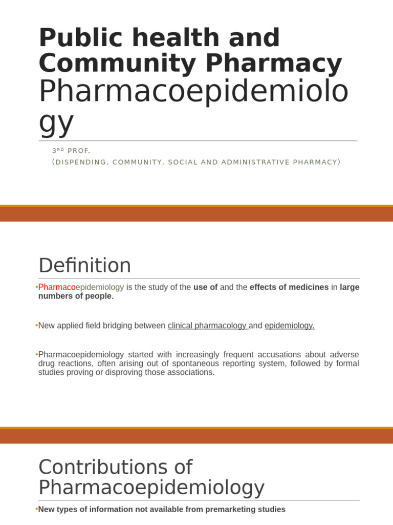 Pharmaco Epidemiology | PDF | Medical Prescription | Health Economics