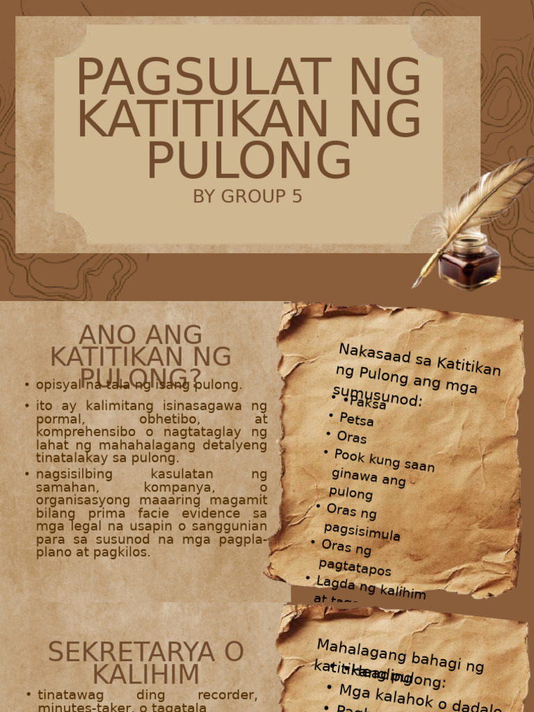 Pagsulat NG Katitikan NG Pulong | PDF