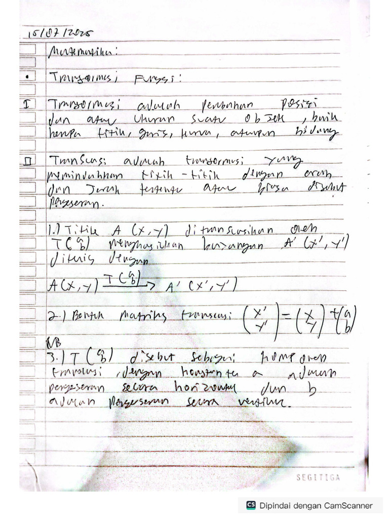 Kevin Math Meet 1 Kelas 12 SMT 1 | PDF