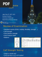 Ankle MMT | PDF | Foot | Anatomical Terms Of Motion