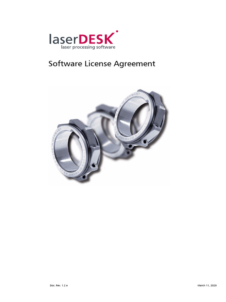 laserDESK Software License Agreement | PDF | License | Software