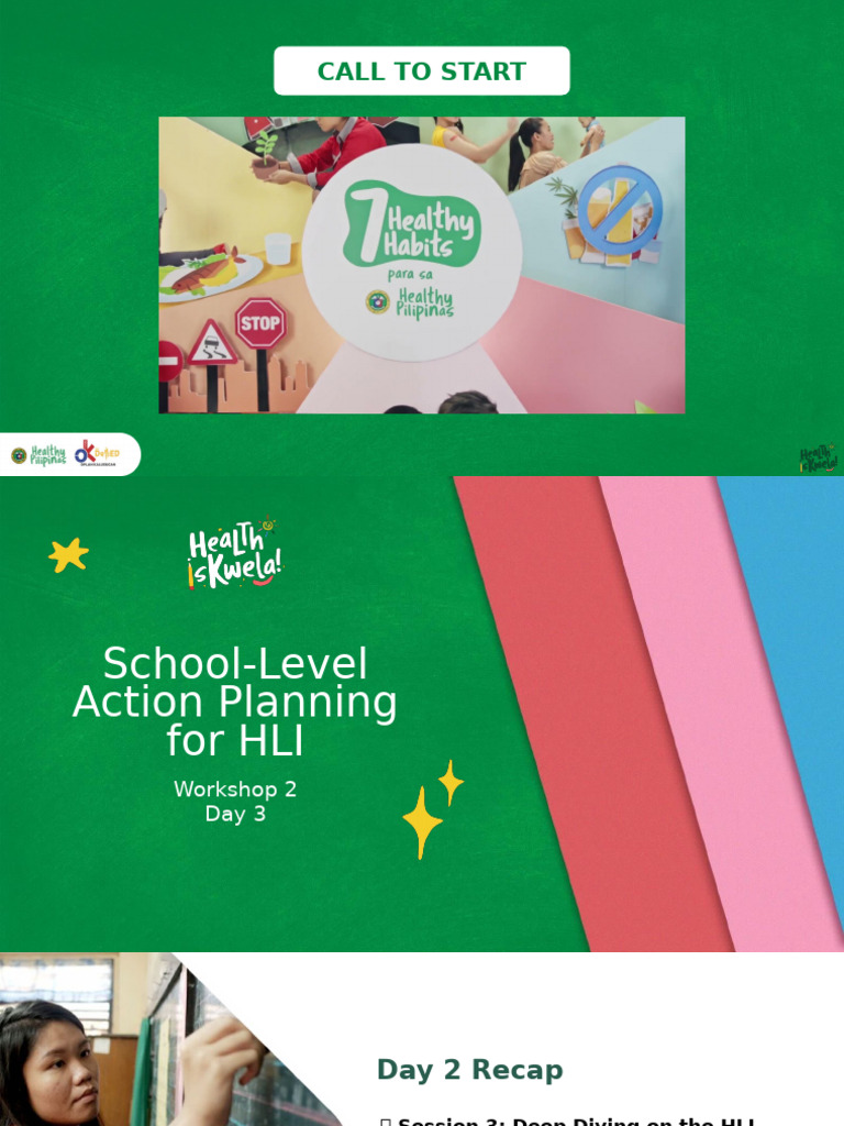 School Action Planning for HLI Workshop | PDF