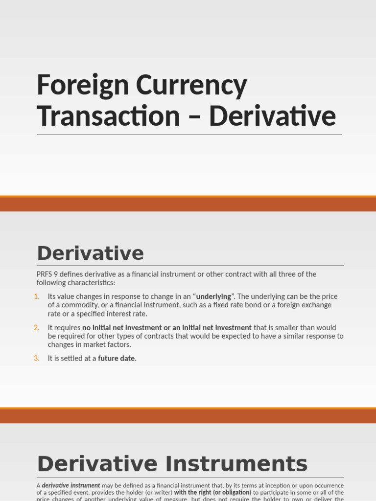 Understanding Derivatives and Hedge Accounting | PDF | Hedge (Finance ...