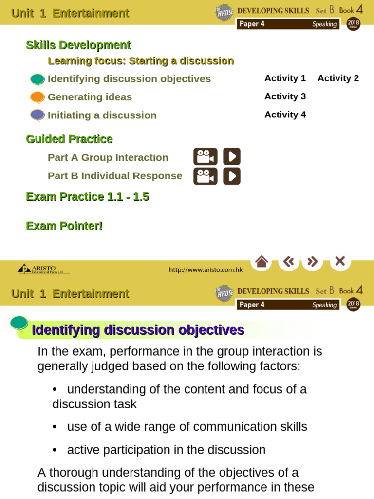 DSE Speaking PowerPoint | PDF | Entertainment