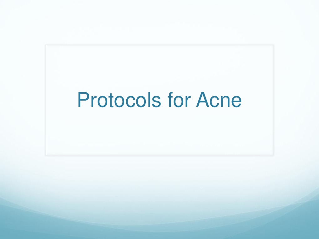 Basic Skin Care Protocols | PDF
