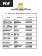 Barangay Officials Directory 2023-2025 | PDF