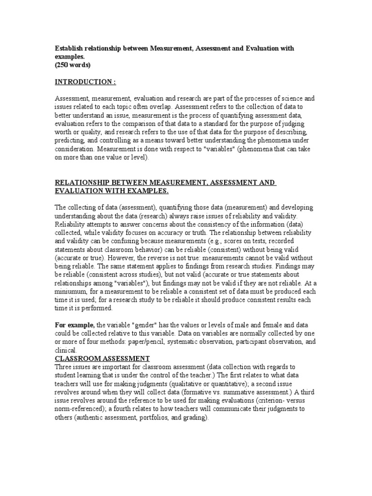 B Ed Assignments Pdf Validity Statistics Educational Assessment