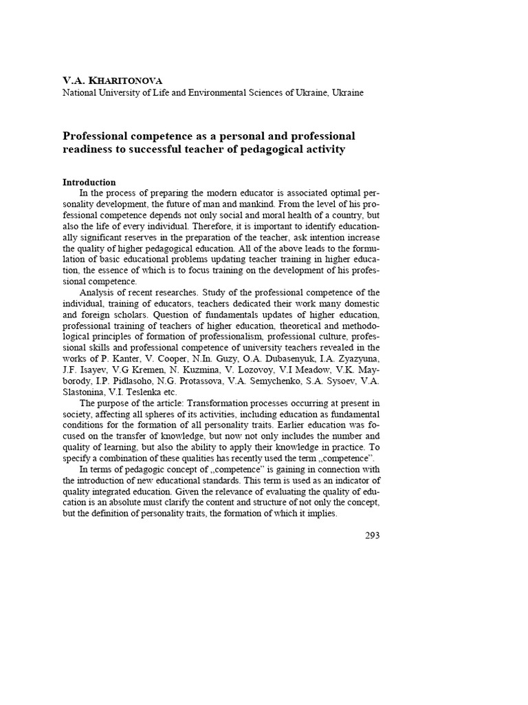 Enhancing Teacher Professional Competence | PDF | Knowledge | Pedagogy