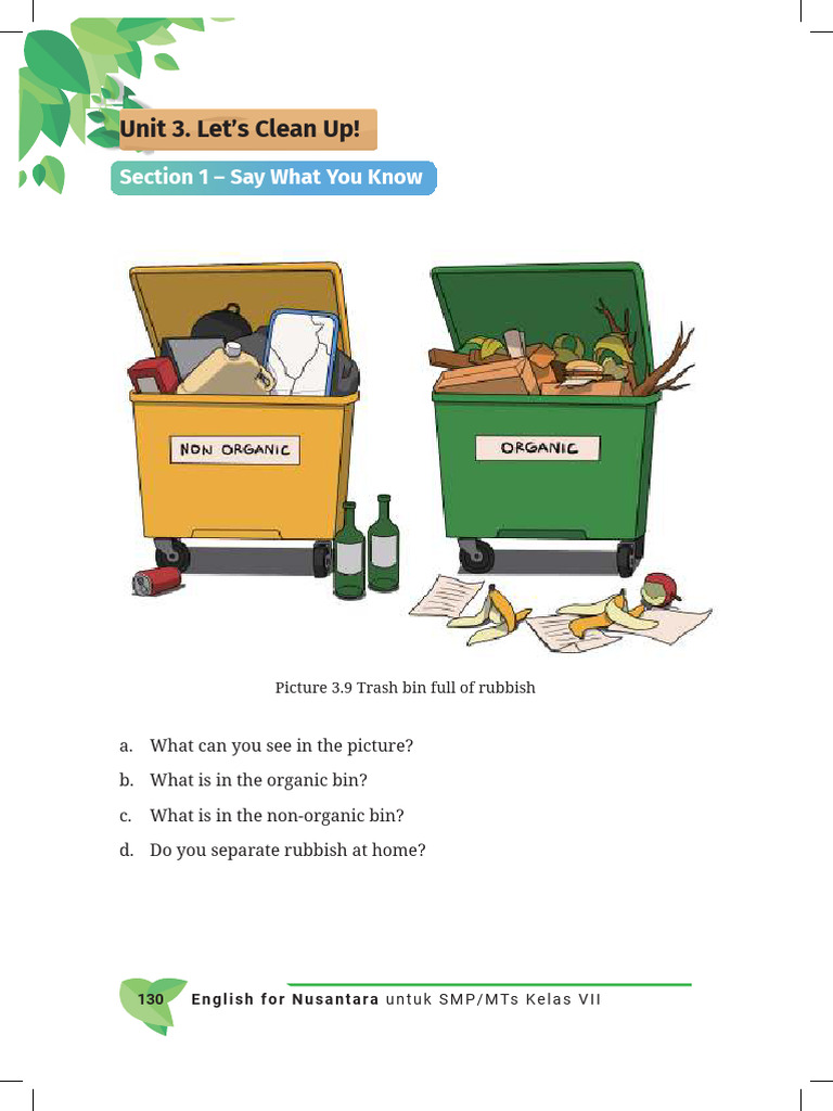 Chapter 3 Unit 3 Let's Clean Up | PDF | Waste | Recycling