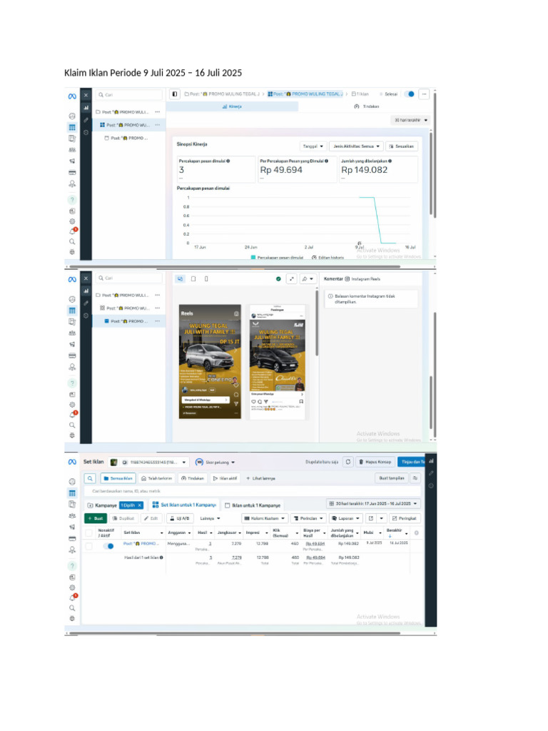Klaim Iklan Periode 9 Juli 2025 Tama | PDF