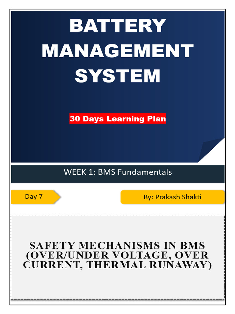 BMS Safety Mechanisms Overview | PDF | Battery Charger | Lithium Ion ...