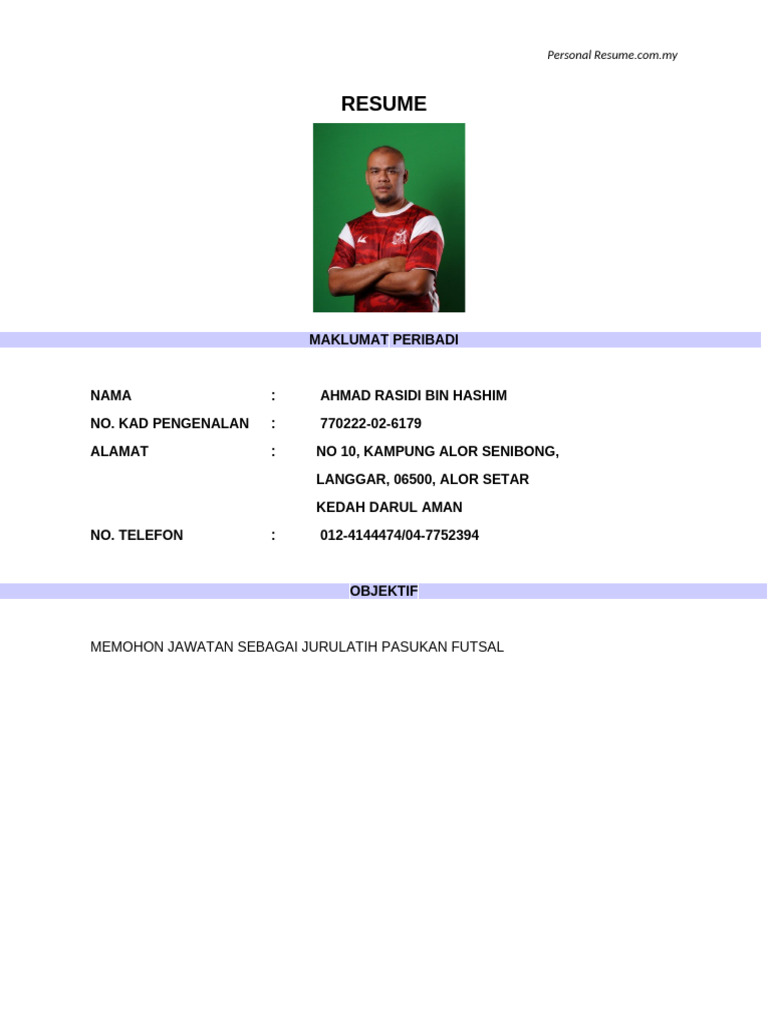 Resume Ahmad Rasidi Hashim Latest1 | PDF