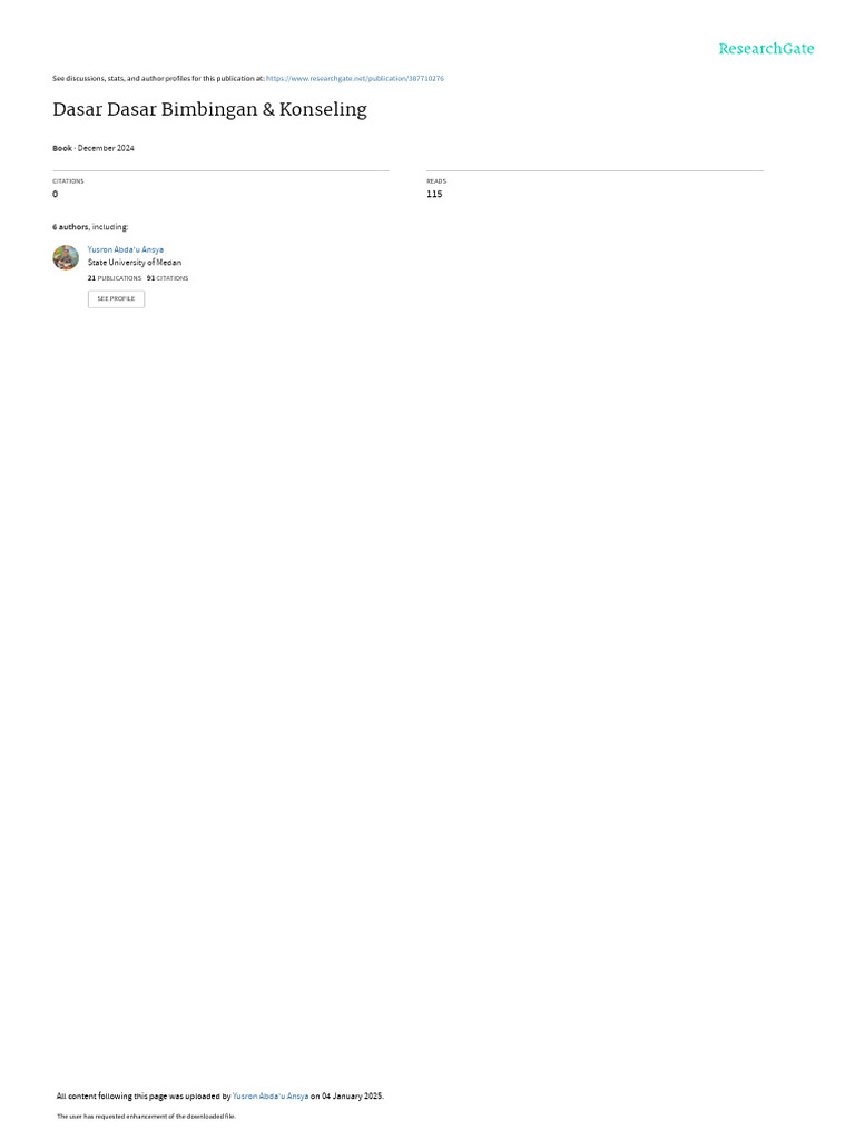 Dasar Dasar BK | PDF