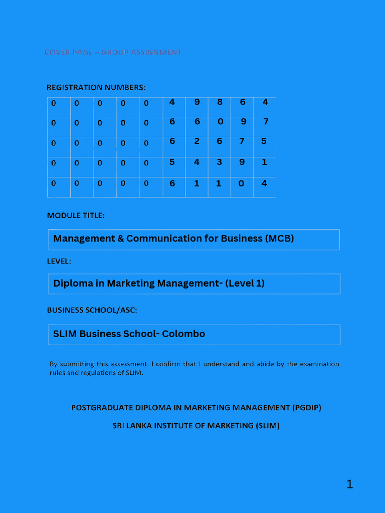 MCB Group 04 SLIM Colombo | PDF | Advertising | Brand