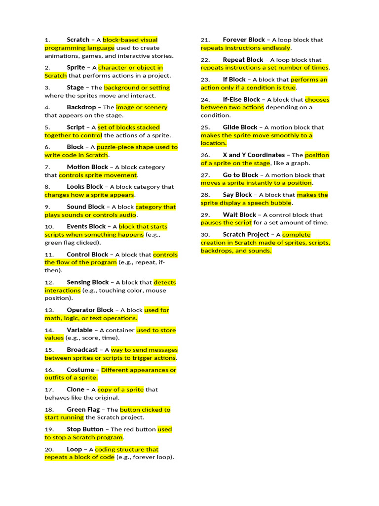 Computer Reviewer Quizbeee | PDF | Scratch (Programming Language) | Control Flow