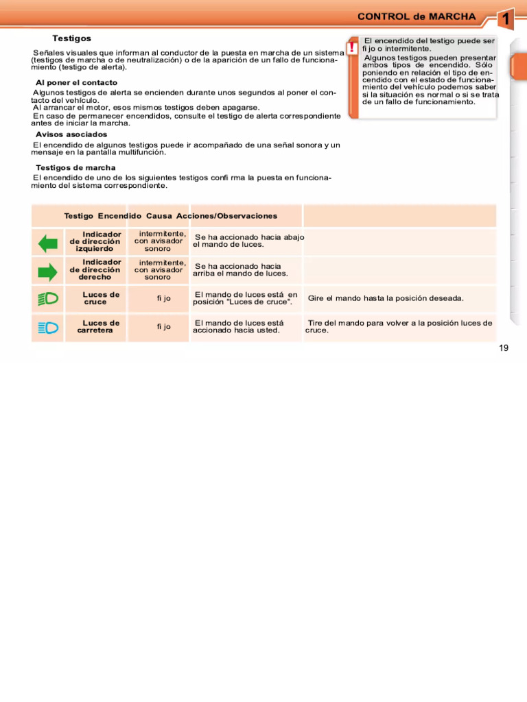 Manual de Usuario Peugeot 207 (2009) (Español - 267 Páginas) | PDF ...