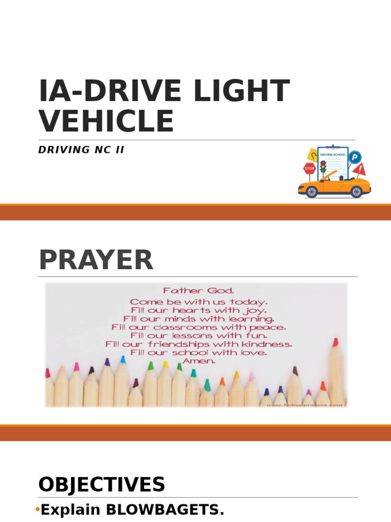 BLOWBAGETS Checklist for Drivers | PDF
