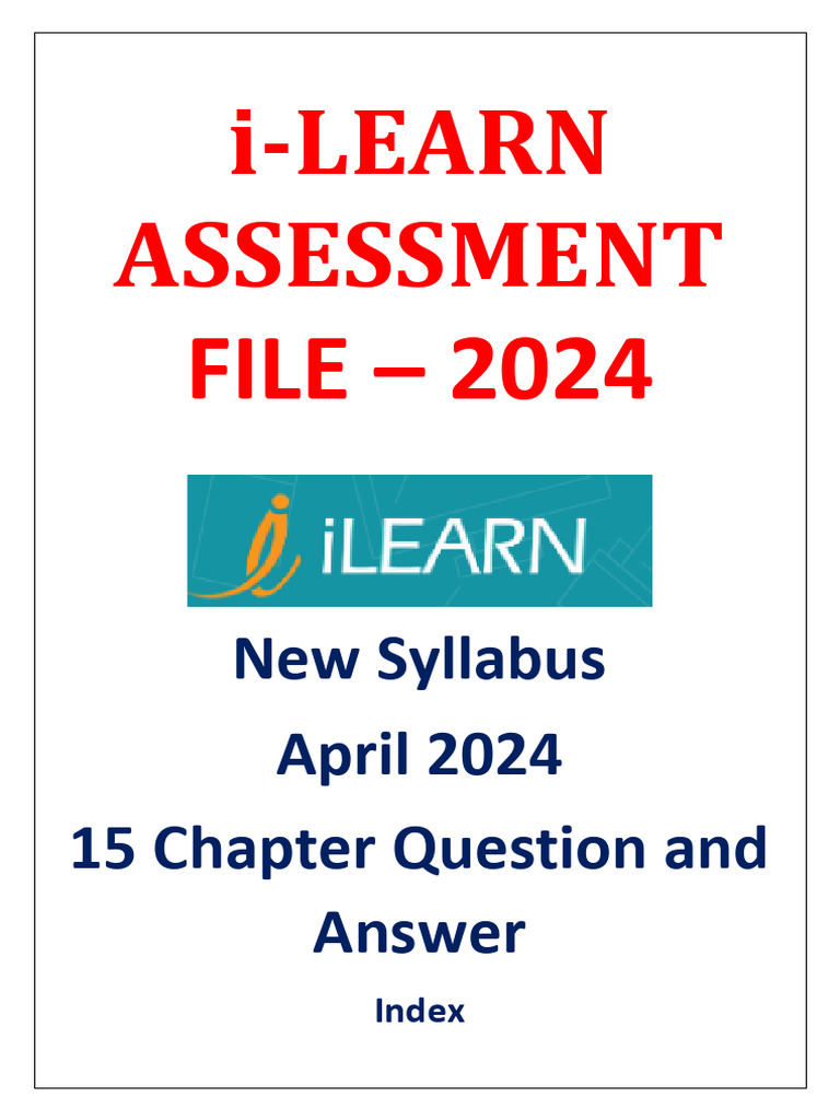 I Learn Assessment 2024 2025 | PDF