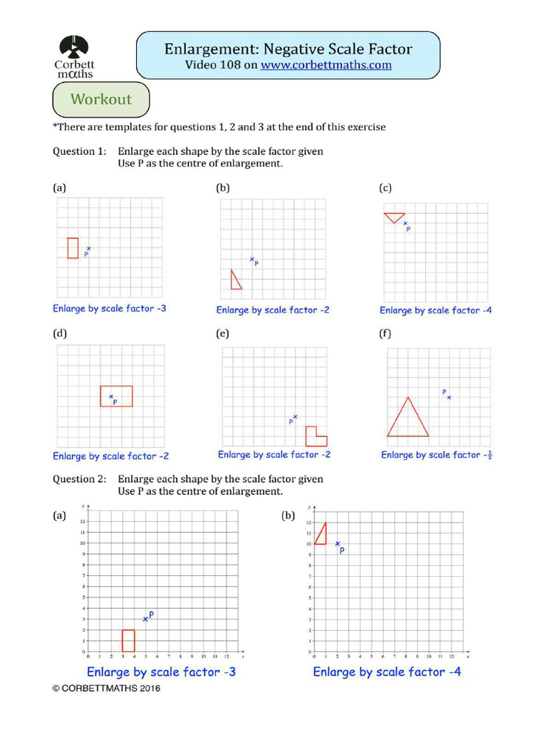 Enlargement With Negative Scale | PDF