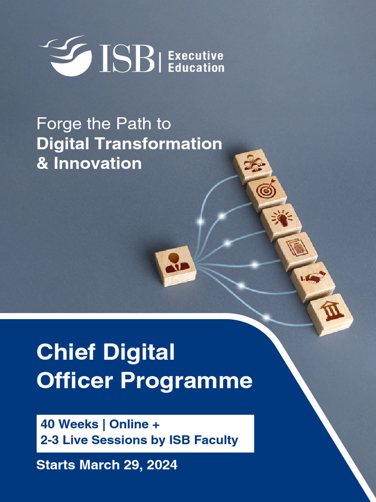 Isb Cdo Brochure Batch6 Pdf Innovation Artificial Intelligence