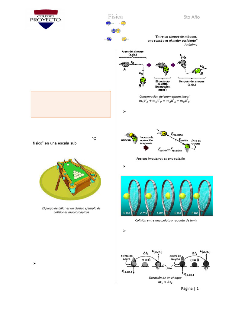 TEMA6_COLISIONES | PDF | Impulso | Fuerza