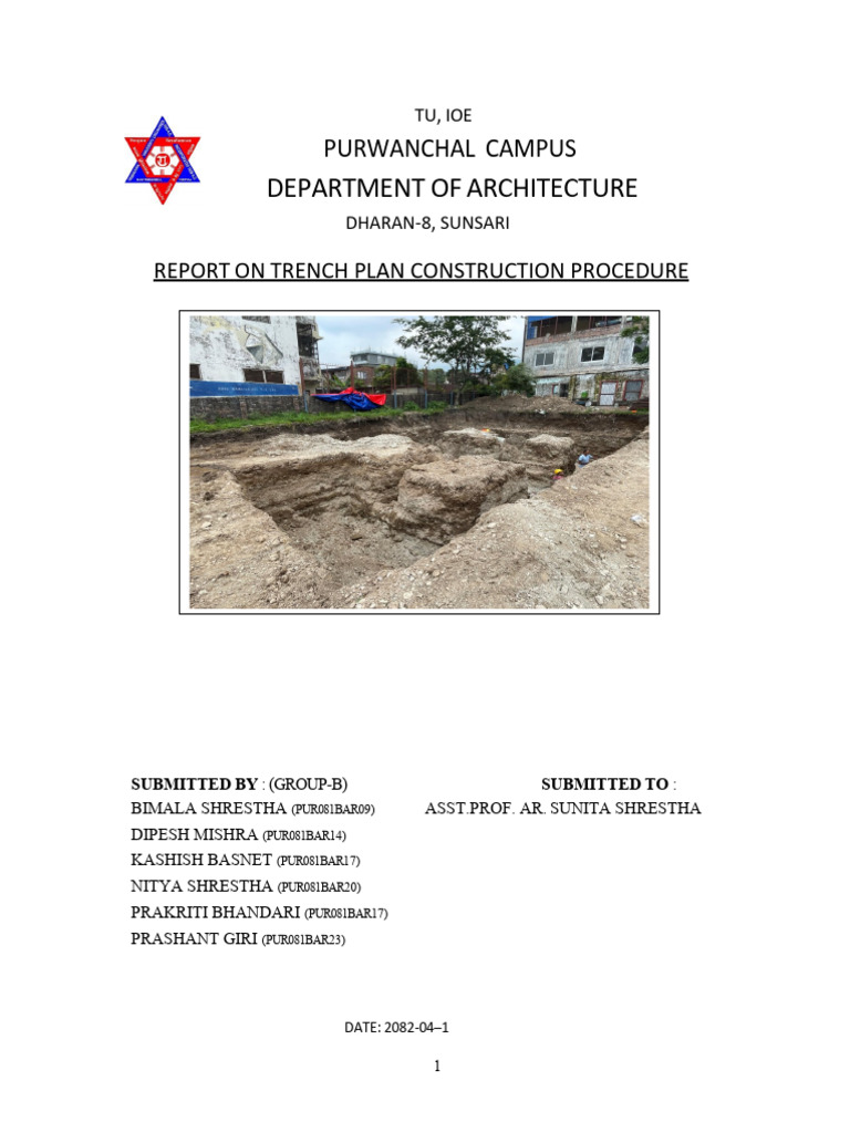 Treanch Plan Report[1] | PDF | Trench
