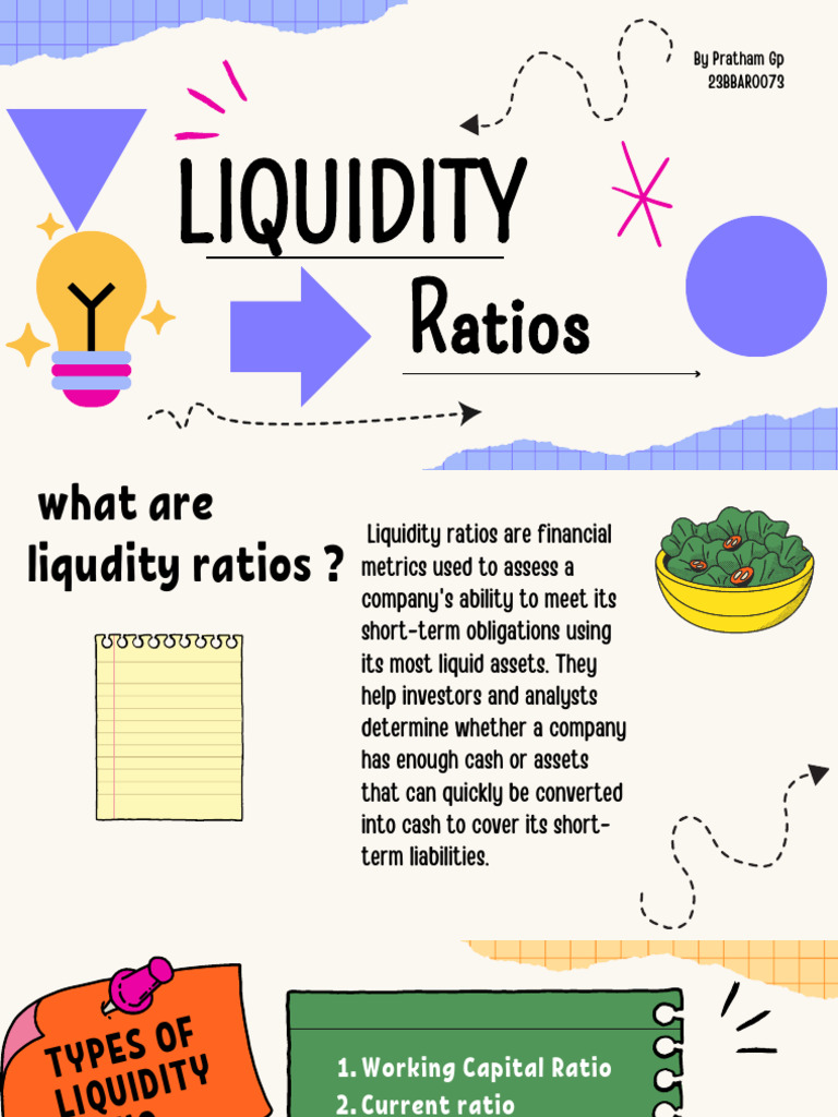 Liquidity Ratios 23BBAR0073 | PDF | Working Capital | Market Liquidity