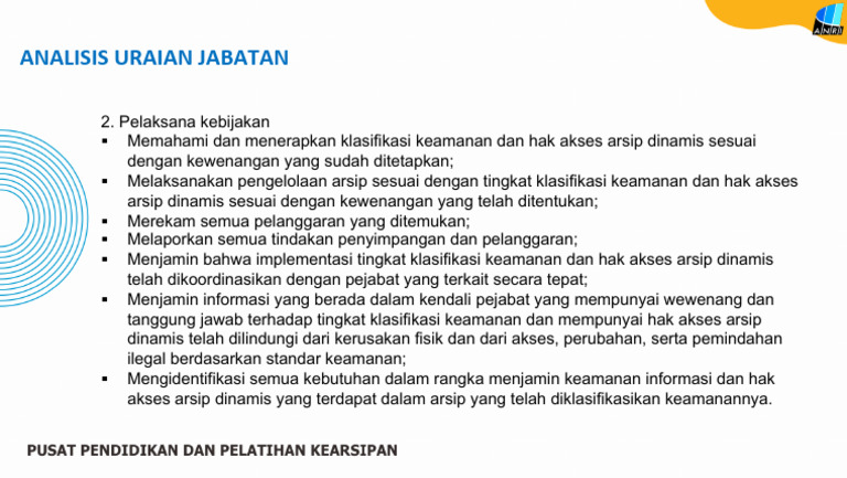 Materi Sistem Klasifikasi Keamanan Dan Akses Arsip Dinamis Jeni - 66 | PDF
