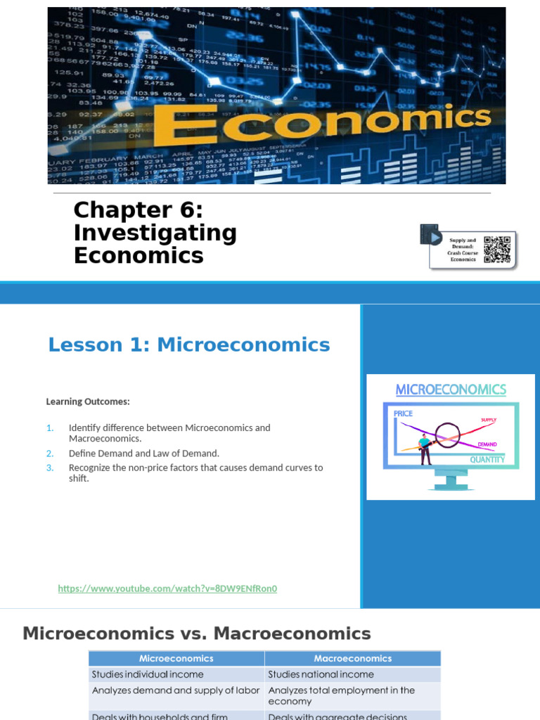 Chapter 6 - Investigating Economics - L1 - Microeconomics | PDF ...