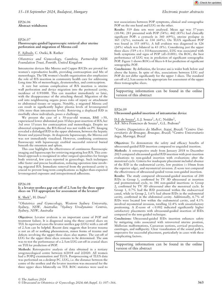 Ultrasound in Obstet Gyne 2024 Souza EP26 09 Ultrasound Guided ...