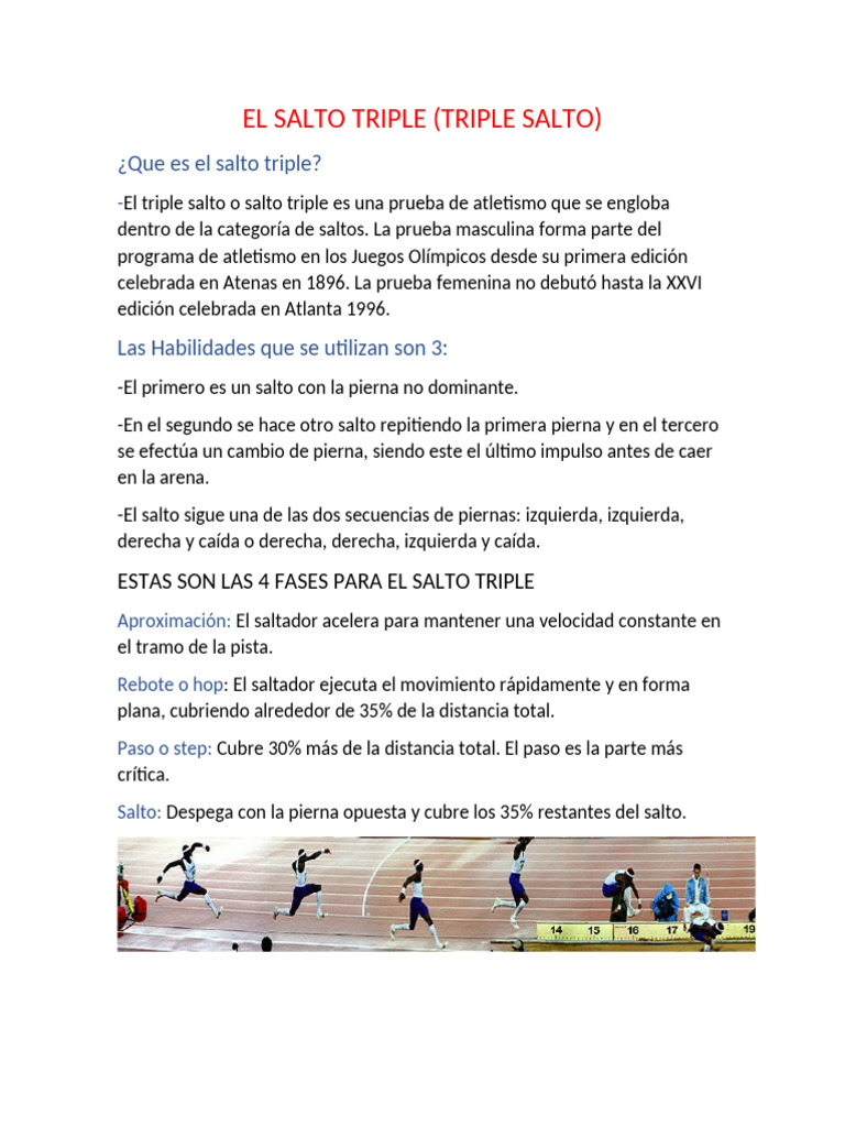 El Salto Triple | PDF