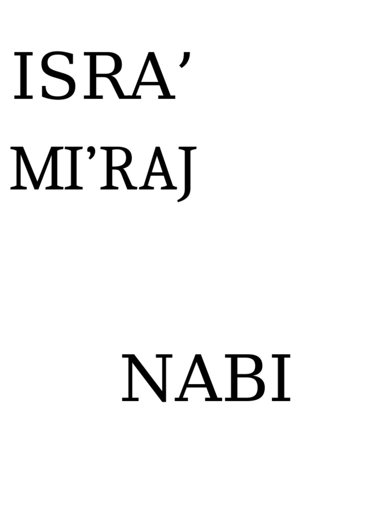 Isra | PDF
