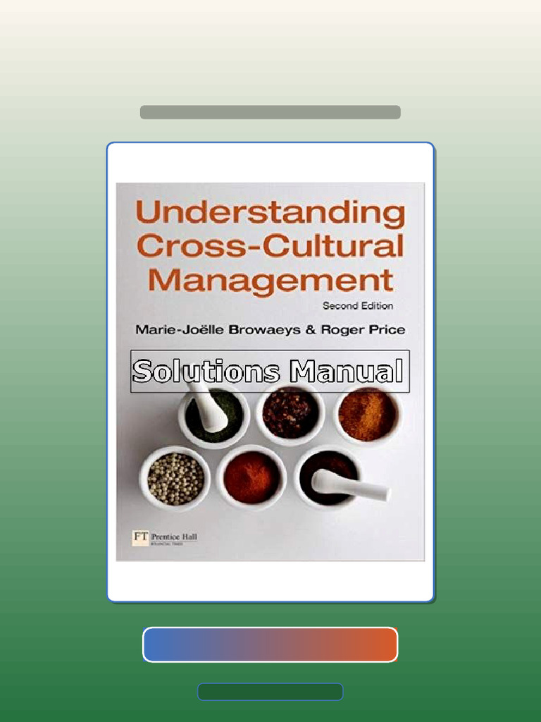 Understanding Cross Cultural Management 2nd Edition Browaeys Fast ...