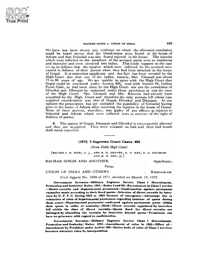 TP 1972 3 SCC 489 495 919833019198 20250721 150132 1 7 | PDF | Supreme ...